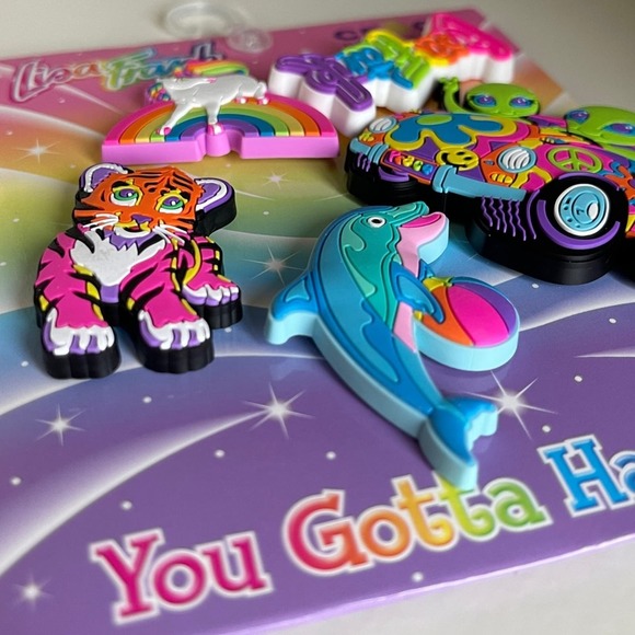CROCS | Accessories | Lisa Frank Crocs Jibbitz 5 Shoe Charms Collab ...